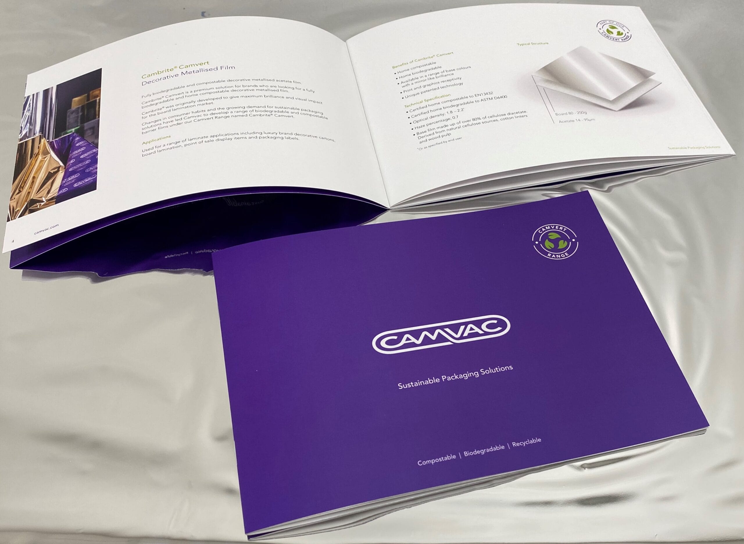Sustainable Packaging Films Brochure | Camvert Range | Camvac